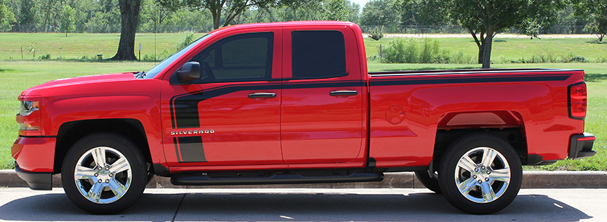 Chevy Silverado 2005-2018 Quality Vinyl Graphics, Stripes, Decals ...